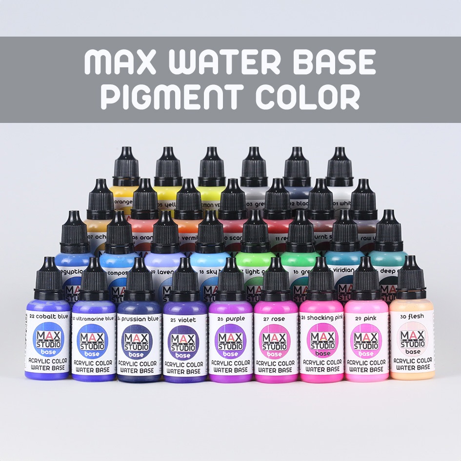 MAXCOLOR WATER BASE สีทำโมเดล สูตรน้ำ สำหรับทาและพ่น | Shopee Thailand