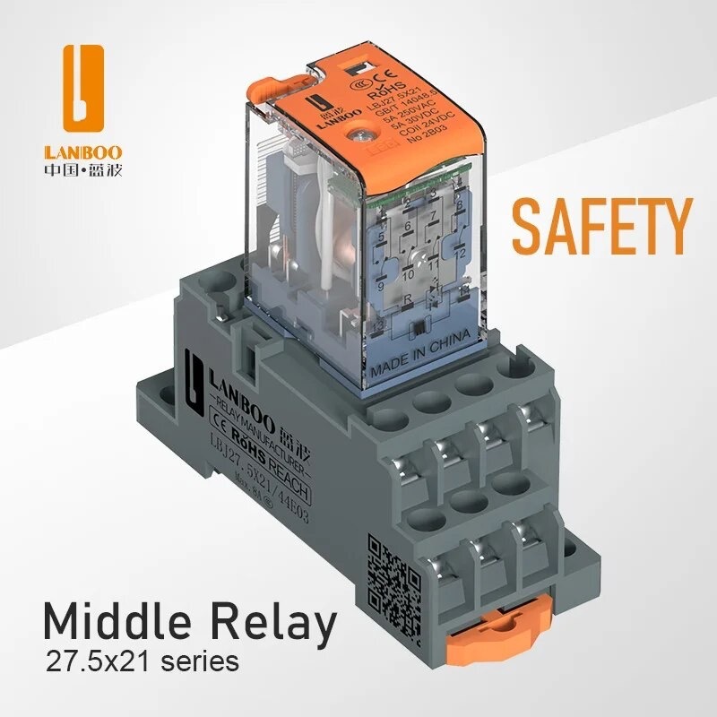 LANBOO รีเลย์ MY2 LY2 220V 12VDC 24VDC Relay 8 ขา 8 คุณภาพสูง | Shopee ...
