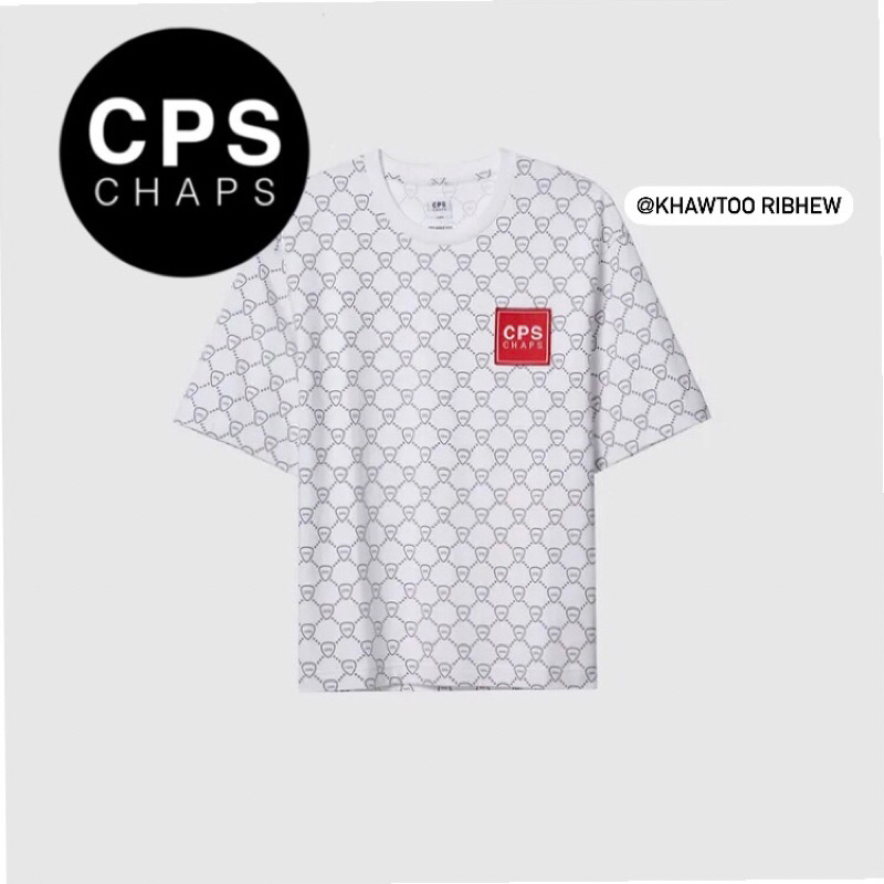 [New Collection] เสื้อยืดCPSชายMonogram Box Logo Boxy Teeของแท้100%จากช ...