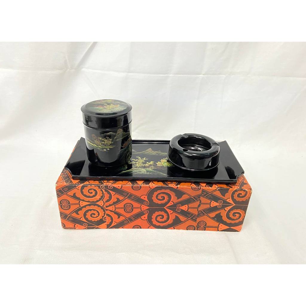 Fujian Lacquer Wares ชุดถาด ที่ทิ้ง กระปุกพร้อมฝา วัสดุเป็นพลาสติก Made ...