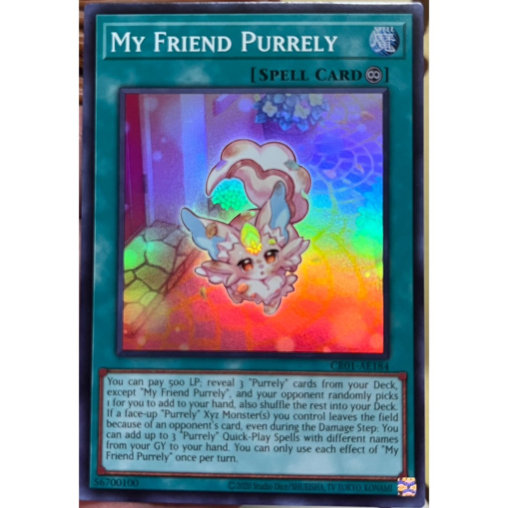 Yugioh Asia-Eng [CR01-AE184] My Friend Purrely (Super Rare) การ์ดยูกิ ...