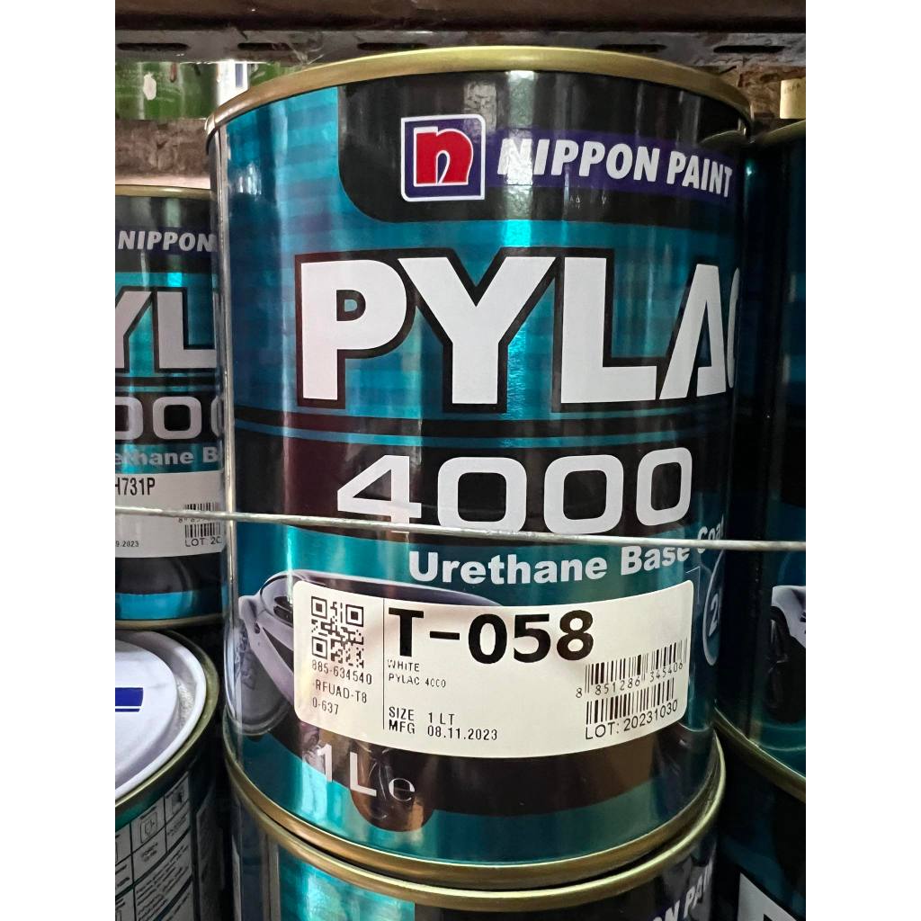 สีพ่นรถยนต์ สีรถยนต์ สีโตโยต้า PYLAC 4000 (ไพแลค) สีระบบ 2K เบอร์ T-058 (ขนาด 1 ลิตร) | Shopee ...