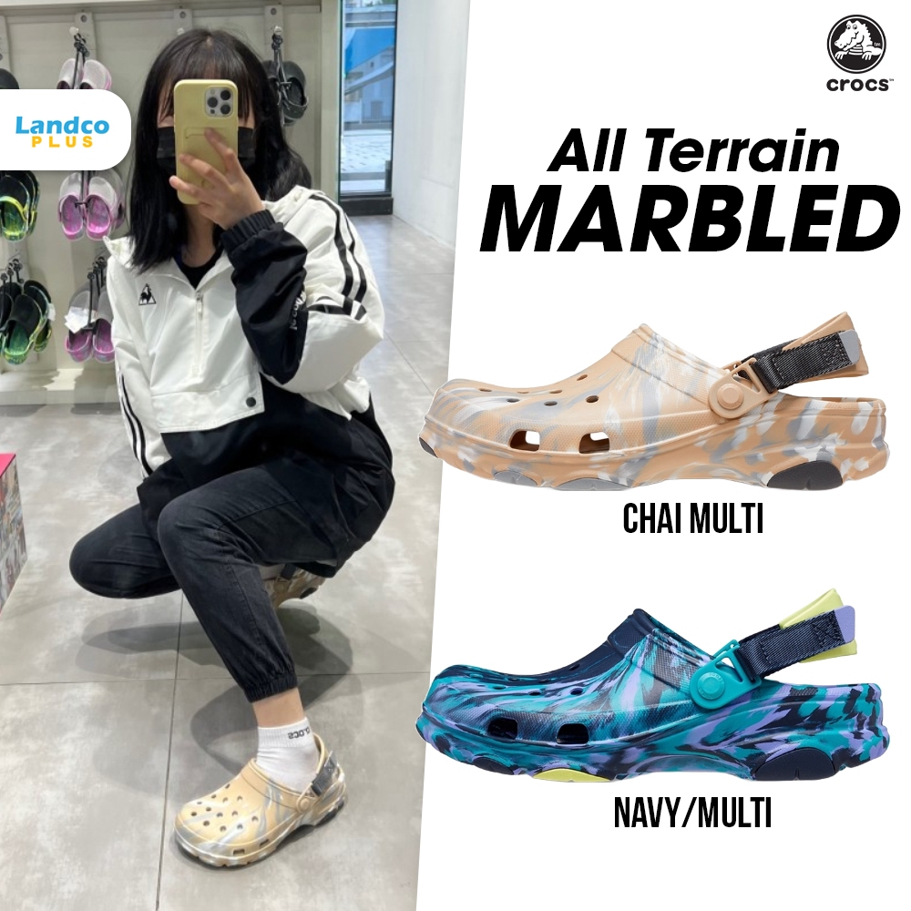 Crocs Collection รองเท้าแตะ Classic All Terrain Marbled Clog 207887-4HQ ...