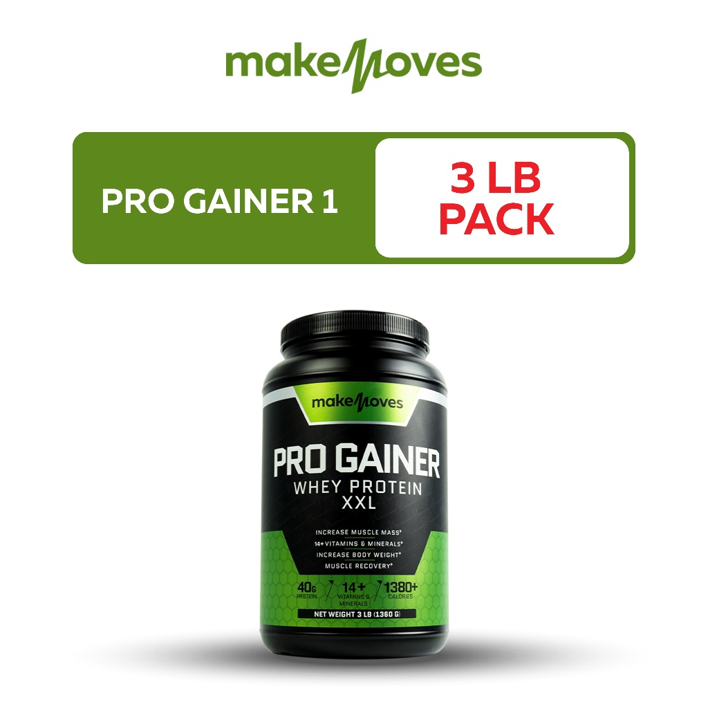 เวย์โปรตีนเพิ่มน้ำหนัก เพิ่มกล้าม โปรตีน 40 กรัม Makemoves | Shopee Thailand