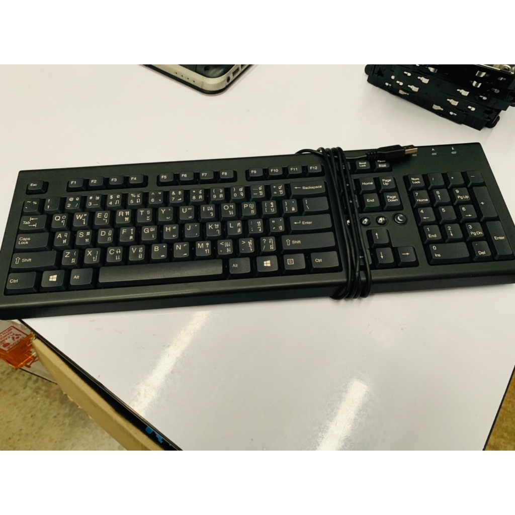 คีย์บอร์ด แบบมีสาย USB HP PR1101U USB Keyboard (ราคานี้ไม่รวมเม้าส์ ...