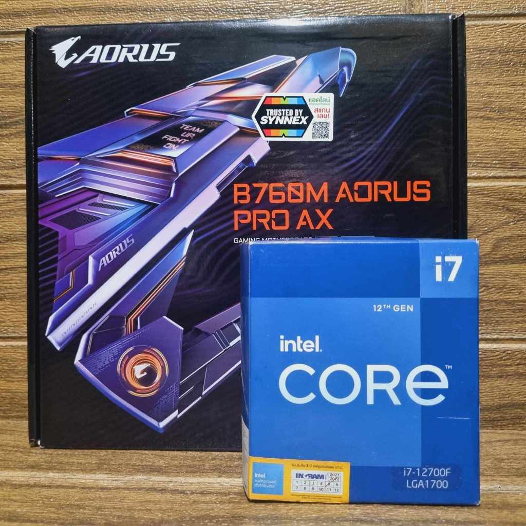 CPU INTEL CORE I7 12700F + GIGABYTE B760M AORUS PRO AX DDR5 (LGA 1700 ...
