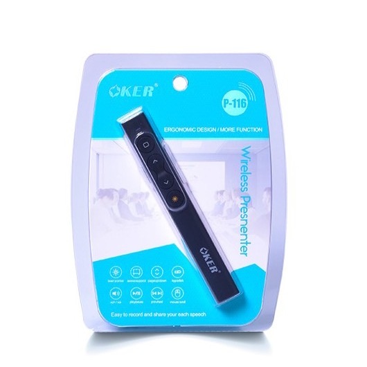 Oker Laser Pointer รุ่น P-125 / P-116 2.4g Wireless Presenter | Shopee ...