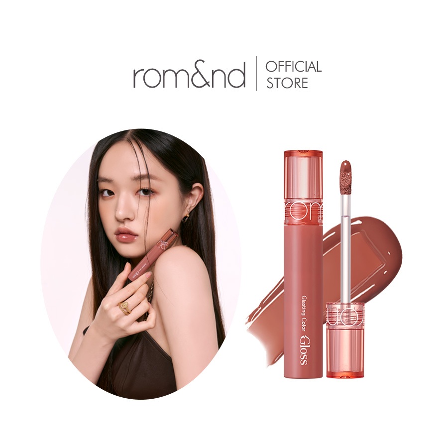 [rom&nd official] rom&nd Glasting Color Gloss 4g (6 Colors) | Shopee ...