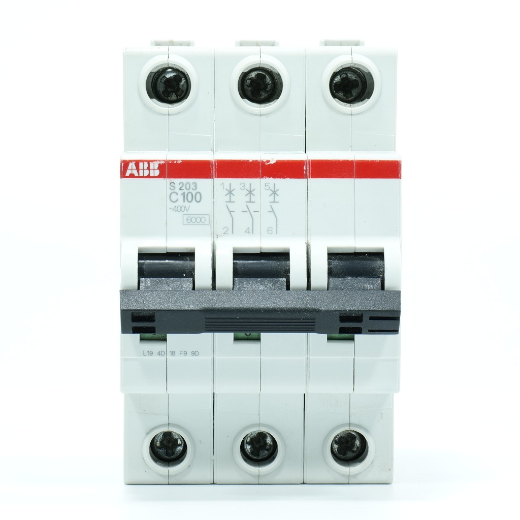 ABB S203 C100 ABB S203 3P 80A 2CDS253001R0824 เซอร์กิตเบรกเกอร์ ABB MCB ABB Miniature Circuit ...