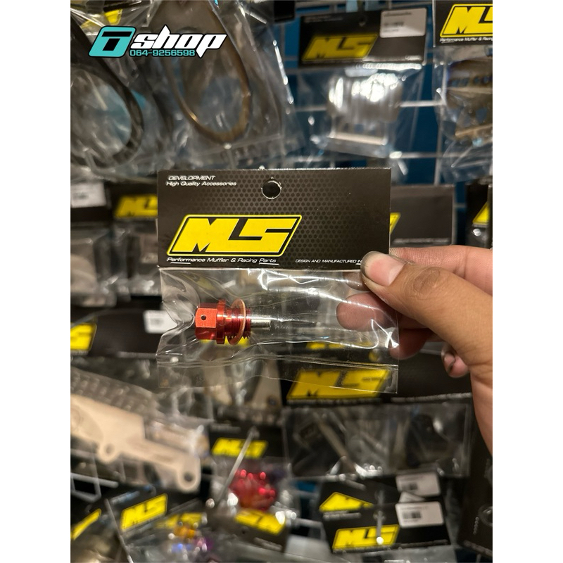 น๊อตถ่ายน้ำมันเครื่องอลูมิเนียม แบบมีแม่เหล็กในตัว ขนาดเกลียว M14 x P1.5 สำหรับ Isuzu Dmax เก่า ...