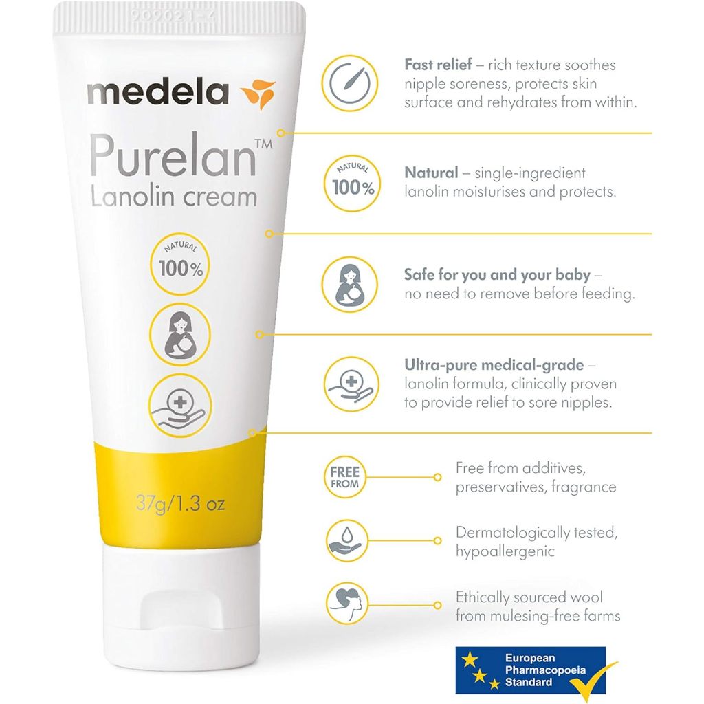 ʕ•́ᴥ•̀ʔ ครีม Medela Tender Care Lanolin แท้ 100% กันหัวนมแตก ปลอดภัยต่อ ...