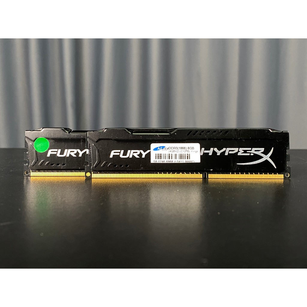 RAM FURY HYPER-X DDR3 8GB 4X2 BUS1866 ( แรม ) สินค้ามือสอง มีประกันตลอด ...