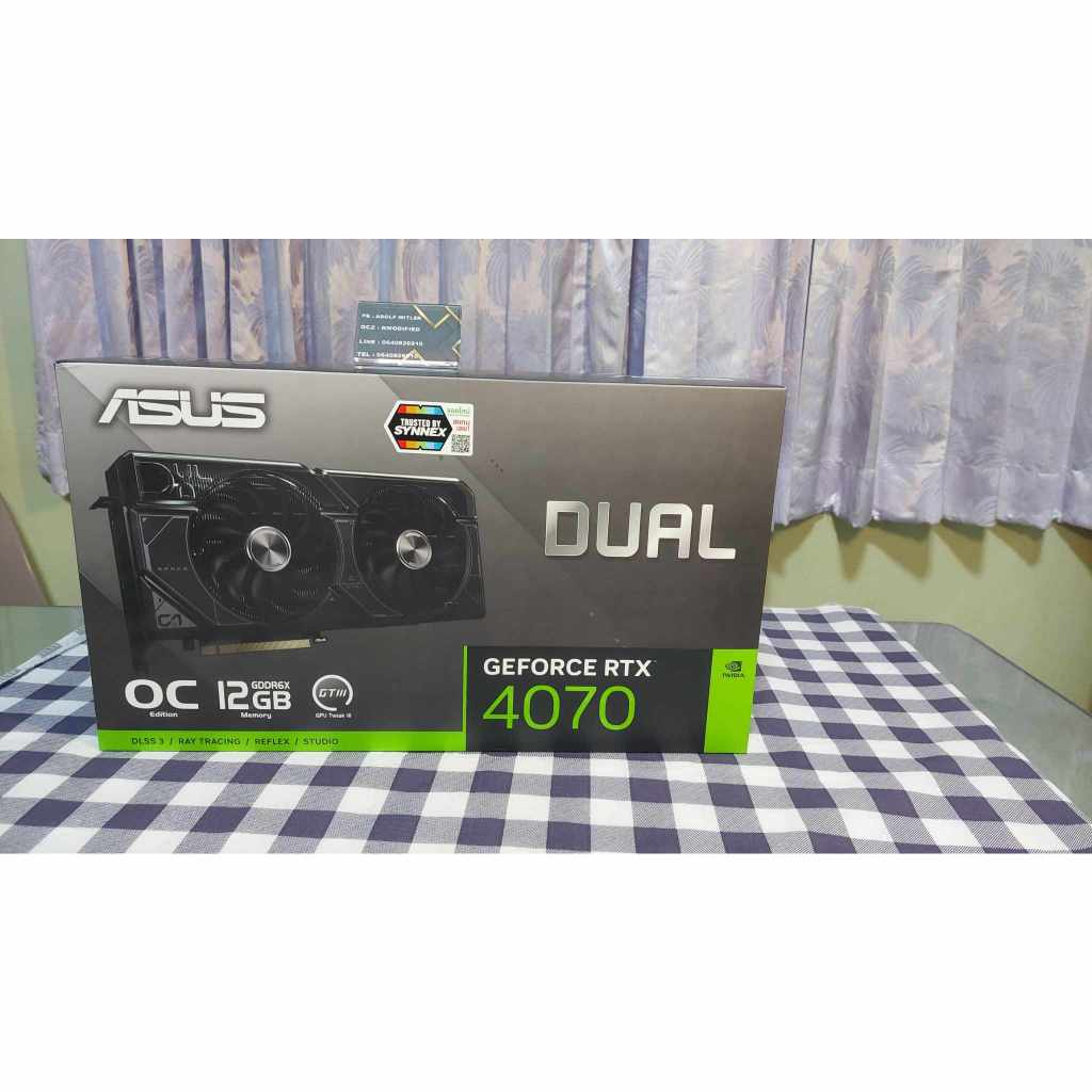 ASUS DUAL GEFORCE RTX 4070 สินค้ามือหนึ่ง | Shopee Thailand