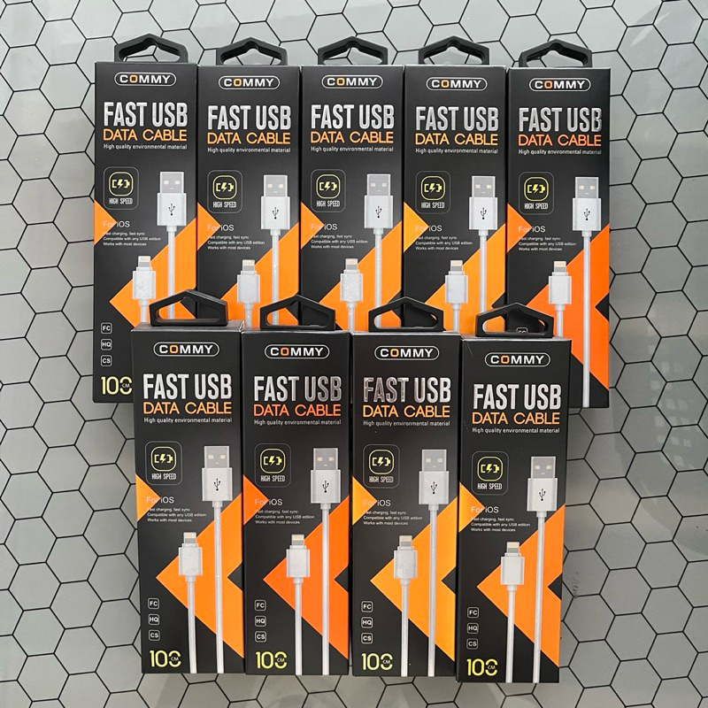 สายชาร์จใช้สำหรับ IOS Commy Fast USB Data Cable 1m | Shopee Thailand