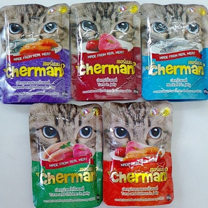 อาหารเปียกแมว เชอร์แมน Cherman ขนาด85g. | Shopee Thailand