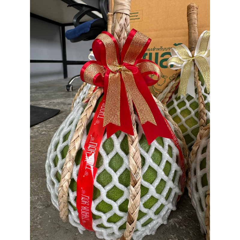 ส้มโอทับทิมสยามปากพนังขนาด1.7-1.8kgพร้อมชลอม | Shopee Thailand