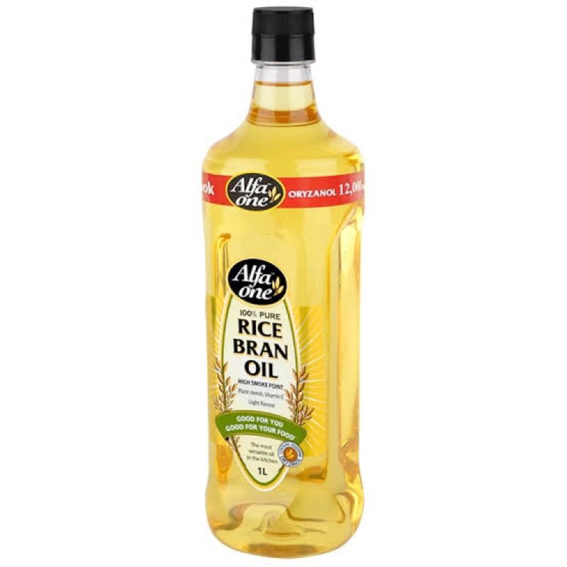 Alfa one rice bran oil 1L อัลฟ้าวัน น้ำมันรำข้าว | Shopee Thailand