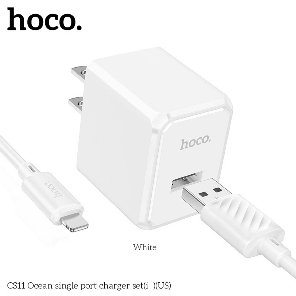 HOCO CS11 ชุดหัวชาร์จพร้อมสายชาร์จ สำหรับ for iOS / Micro / Type-C จ่าย ...