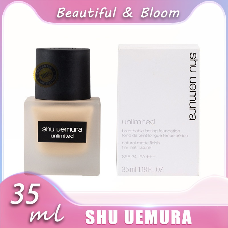 ของแท้ 💯%Shu Uemura Unlimited Breathable Lasting Foundation 35 ml (No 674/ 574/ 774) | Shopee ...