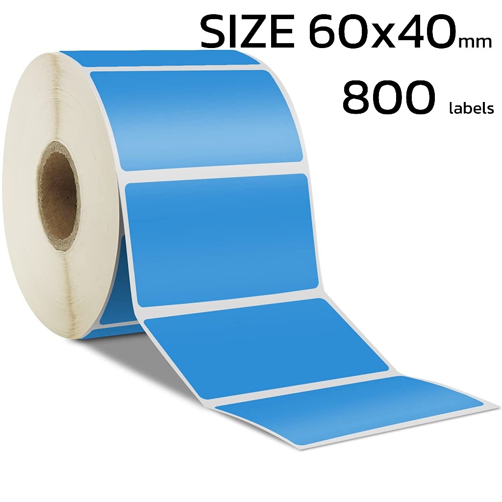 WELLTECH Color Label sticker สติ๊กเกอร์ กระดาษความร้อน สีสวย ฉลากสินค้า ...