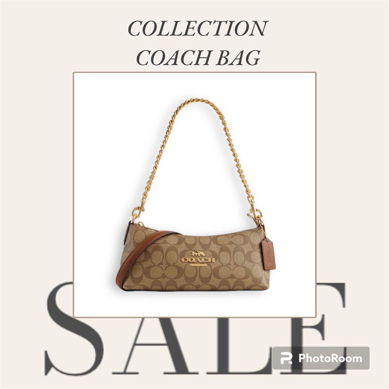 Coach Charlotte Shoulder Bag in Signature Canvas | Shopee Thailand