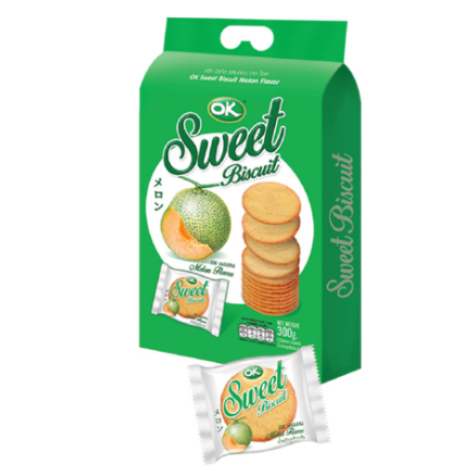 OK (โอเค) Sweet Biscuit บิ๊กวัน โอเค สวีท บิสกิต 25g. x 12 ซอง รสชาติ ...