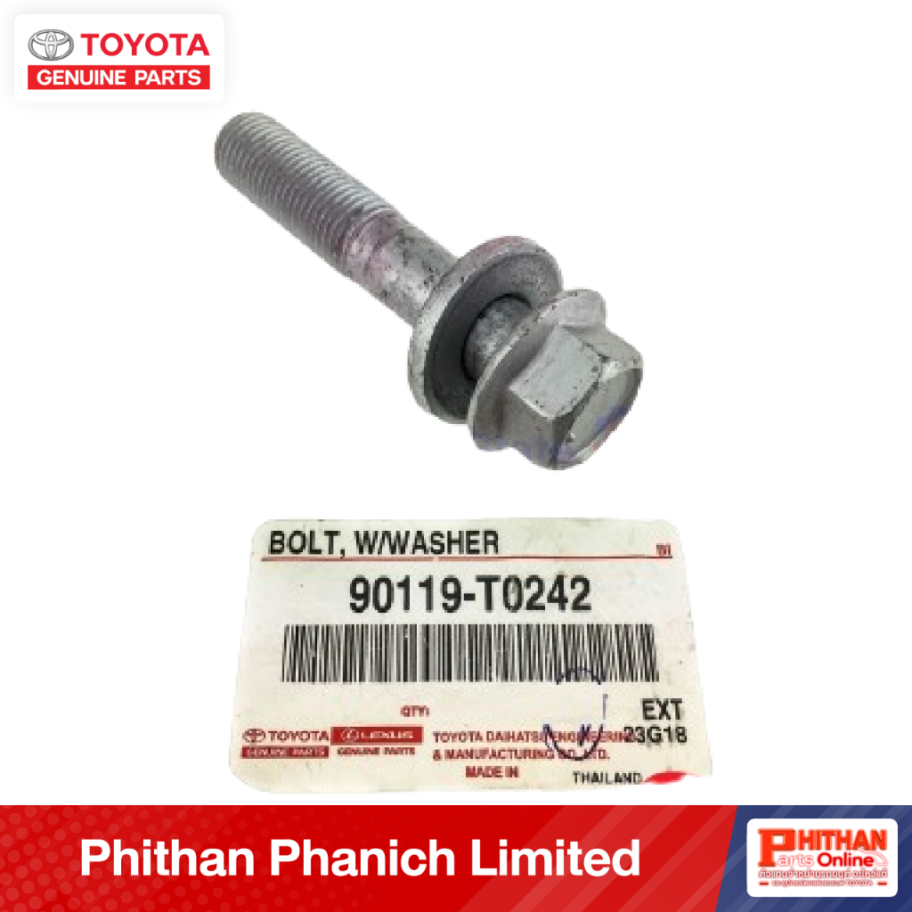 โบล์ท โตโยต้า BOLT W/WASHER TOYOTA 90119-T0242 90178-T0048 48-03 | Shopee Thailand