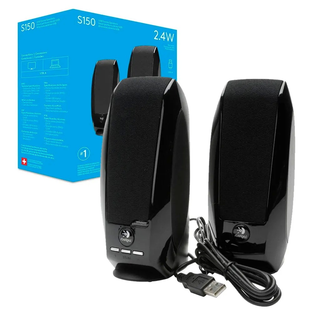 ⚡️ลำโพงคอมเสียงดี⚡️ LOGITECH S150 USB Stereo Speakers for Desktop or ...