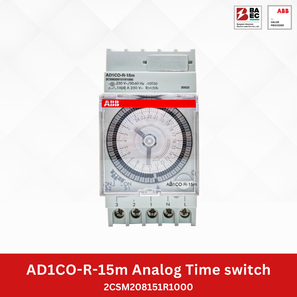 ABB AD1CO-R-15m ( Analog Time switch ) | Shopee Thailand