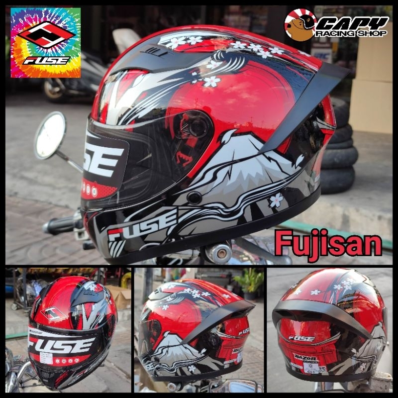 **ออกใบกำกับได้**หมวกกันน็อค หมวกเต็มใบ Fuse รุ่น razor รุ่นใหม่ 2024 ...