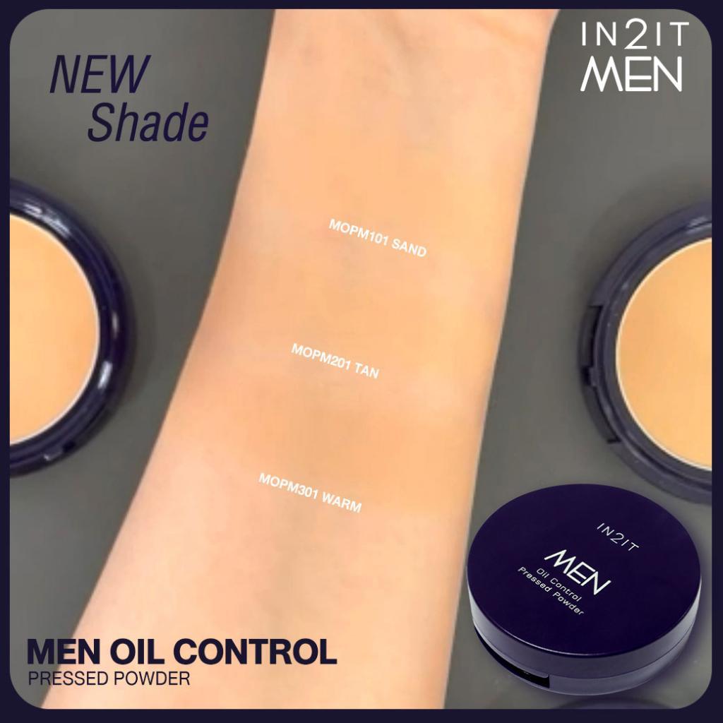 IN2IT Men แป้งพัฟ ผู้ชาย Oil Control Pressed Powder SPF 20 PA+++ แป้งผสมรองพื้นเนื้อละเอียด ...