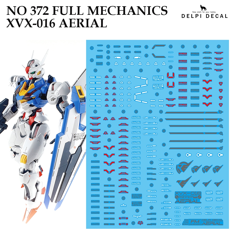 ดีคอลน้ำ [DELPI] 372 372H / 372N 1/100 FULL MECHANICS VXV-016 AERIAL ...