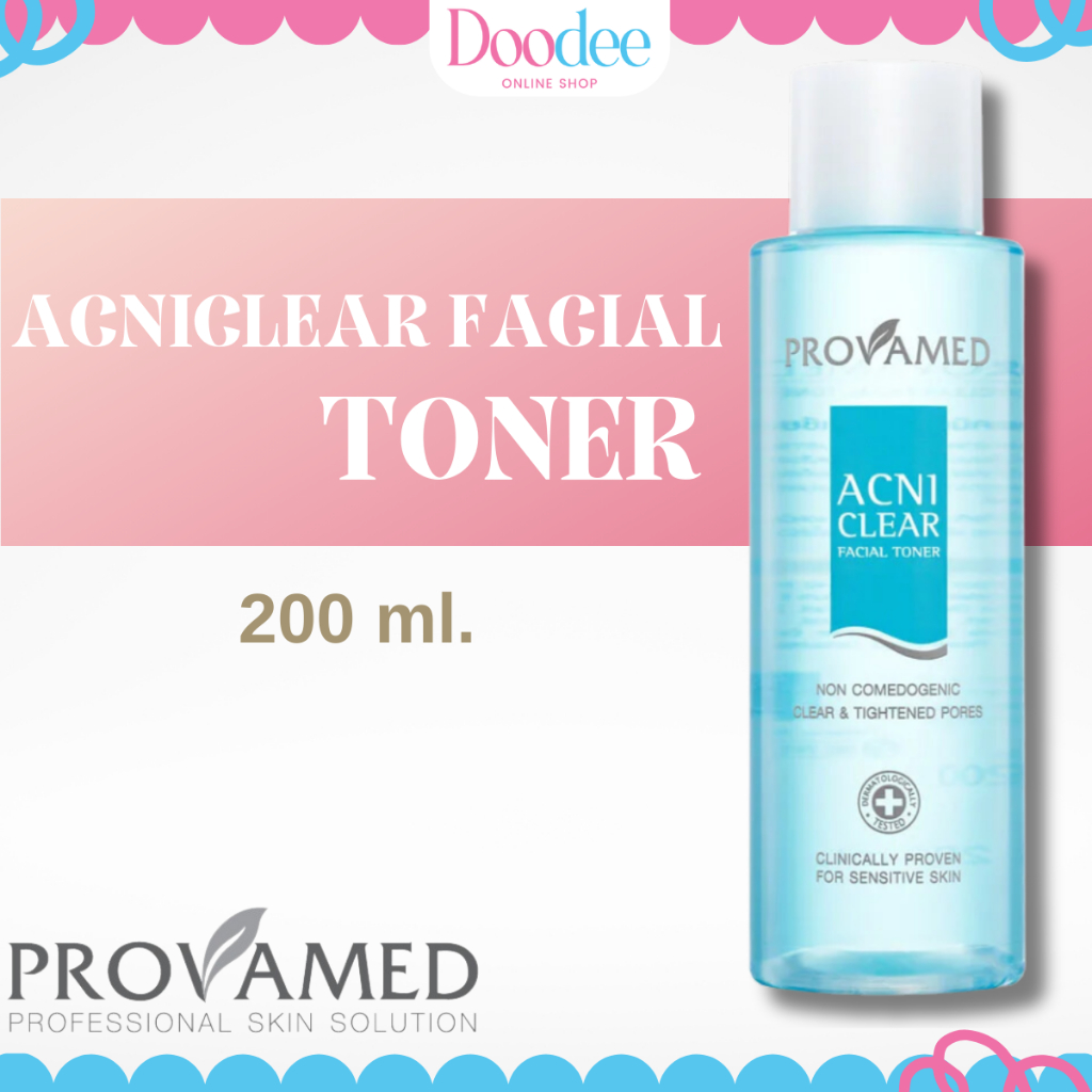 PROVAMED ACNICLEAR FACIAL TONER (200มล.) โปรวาเมด โทนเนอร์ทำความสะอาด ...