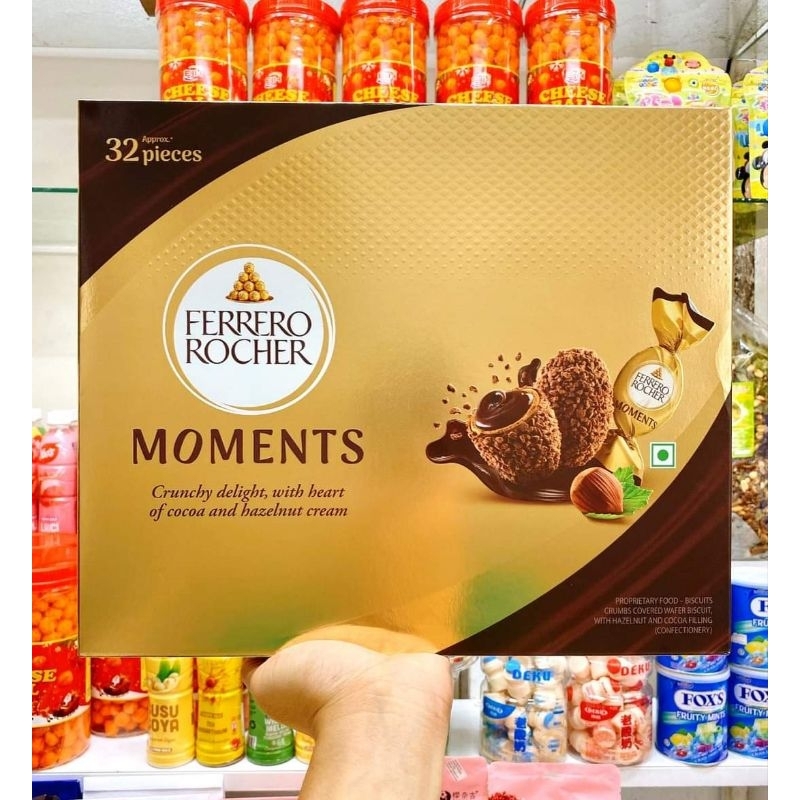 ใหม่ Ferrero Rocher Moments 32 pieces เฟอร์เรโร่ รอชเชอร์ โมเม้น กล่อง ...