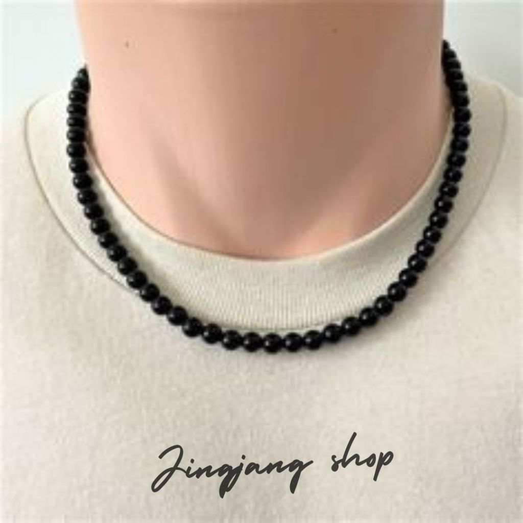 Mook สร้อยมุก สร้อยมุกดำทั้งเส้น สร้อยมุกสีขาว | Shopee Thailand