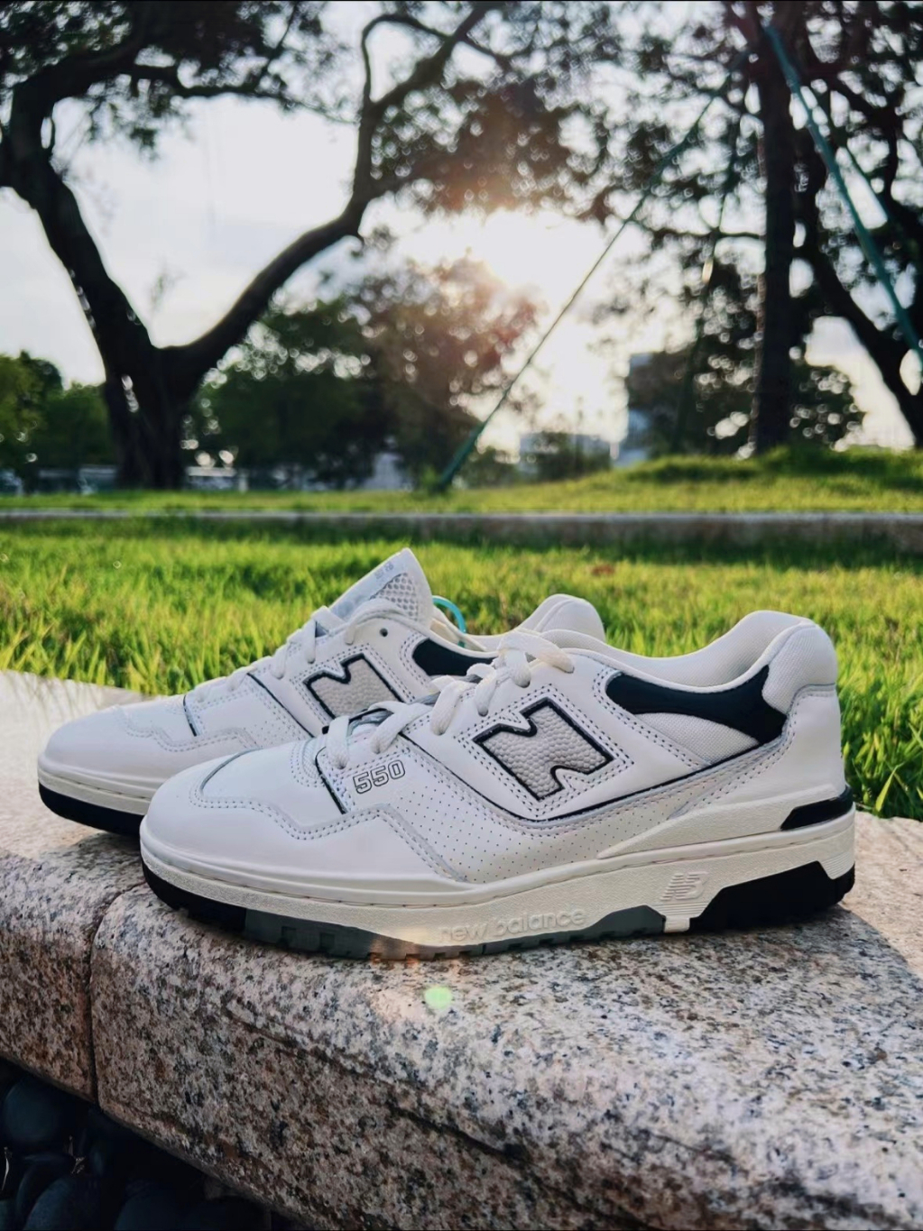 New balance 550 ของแท้--BB550LWT--รองเท้าผ้าใบนิวบาลานซ์-NB 550 รองเท้า ...