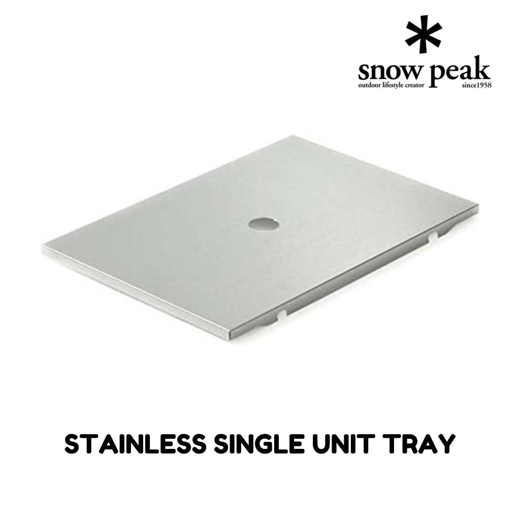 Snow Peak Stainless Single Unit Tray CK-085 1Unit พร้อมส่ง | Shopee ...