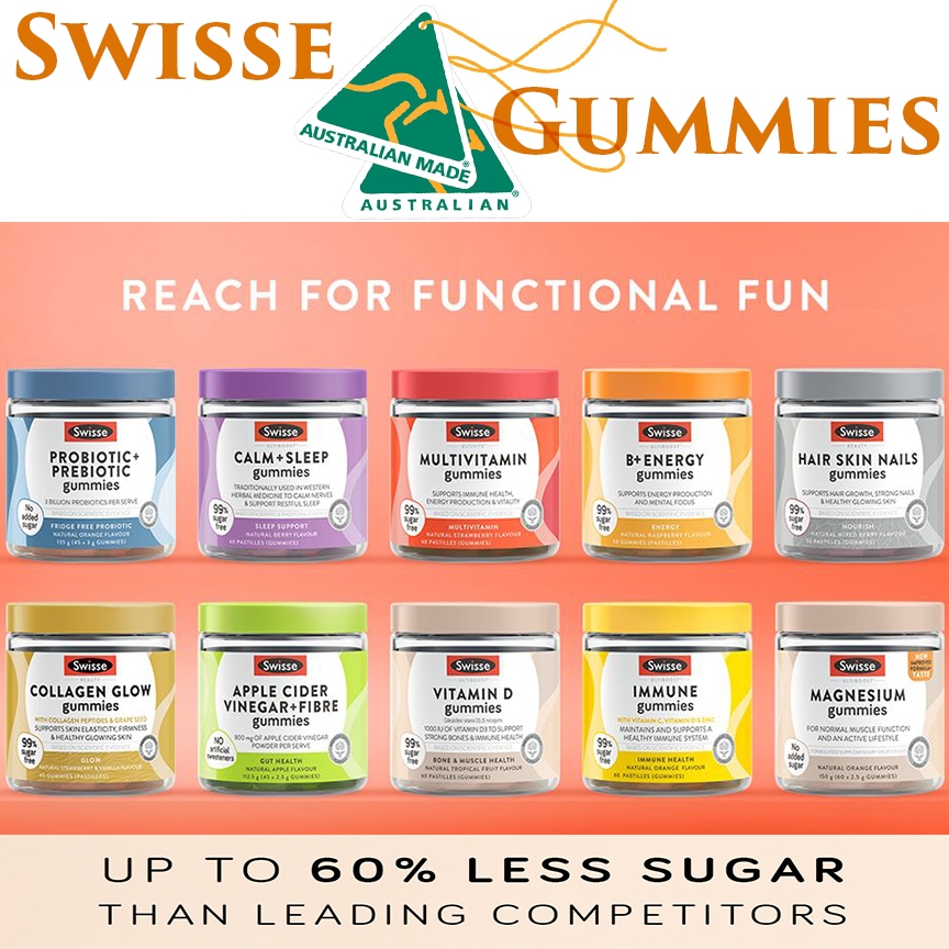 Swisse Gummies ของผู้ใหญ่ 8 ชนิด ของแท้100% จากออสเตรเลีย ** ไม่อ้วน ...