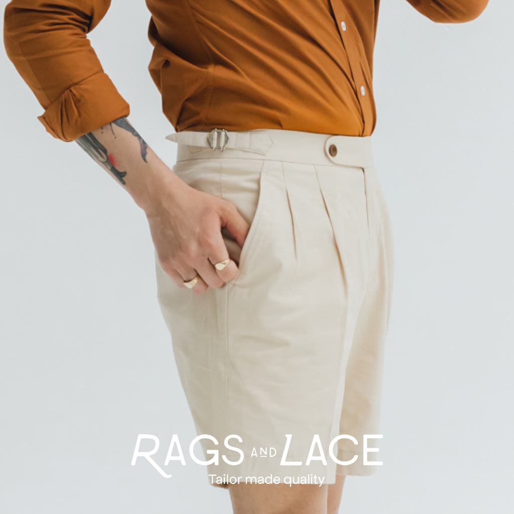 Rags and Lace กางเกงขาสั้น รุ่น Signature ผ้า Cotton สี Beige | Shopee ...