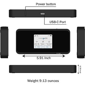 Inseego 5G MiFi M2000 Mobile Hotspots ฮอตสปอต ไวไฟ พกพา พ็อคเก็ตไวไฟ ...