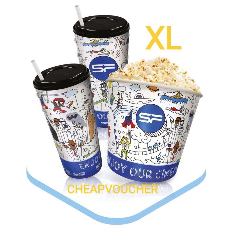 ป๊อบคอร์น popcorn +น้ำ ใช้ที่โรงหนัง เอสเอฟ (SF) ตั๋วภาพยนตร์ | Shopee ...
