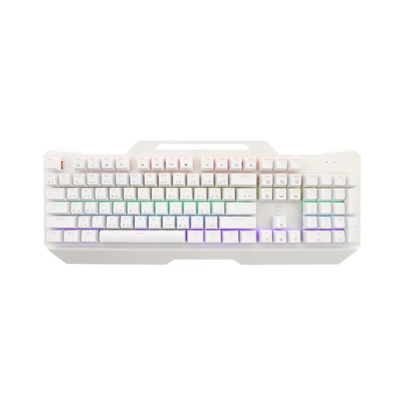 คีย์บอร์ดเกมมิ่งมีไฟ (★‿★) OKER รุ่น K527 Mechanical White Blue switch | Shopee Thailand