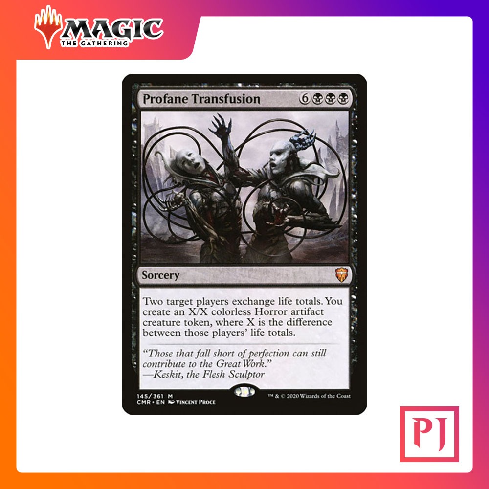 [MTG] Profane Transfusion [CMR] [BLACK] [MYTHIC] [NORMAL] [ENG] (การ์ด ...