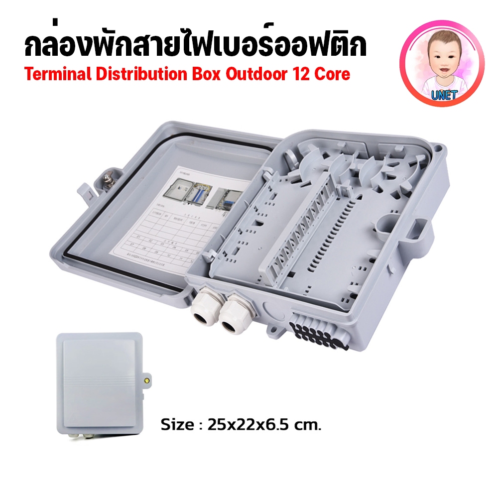 ตู้เเยกสายไฟเบอร์ออฟติก กล่องพักสาย Fiber Optic Box กล่องสำหรับพักจุด ...