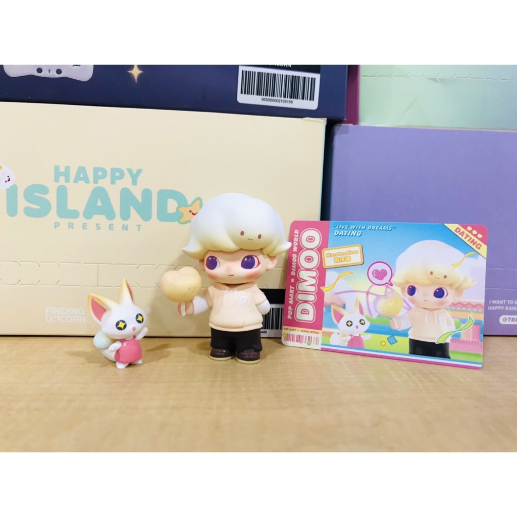 POPMART x DIMOO WORLD DIMOO Live With Dreams Dating Marshmallow (ไม่มี ...