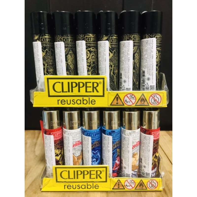 Clipper lighters collection -ขายยกแพ็ค24ชิ้น (ตามรูป) ของแท้ | Shopee ...