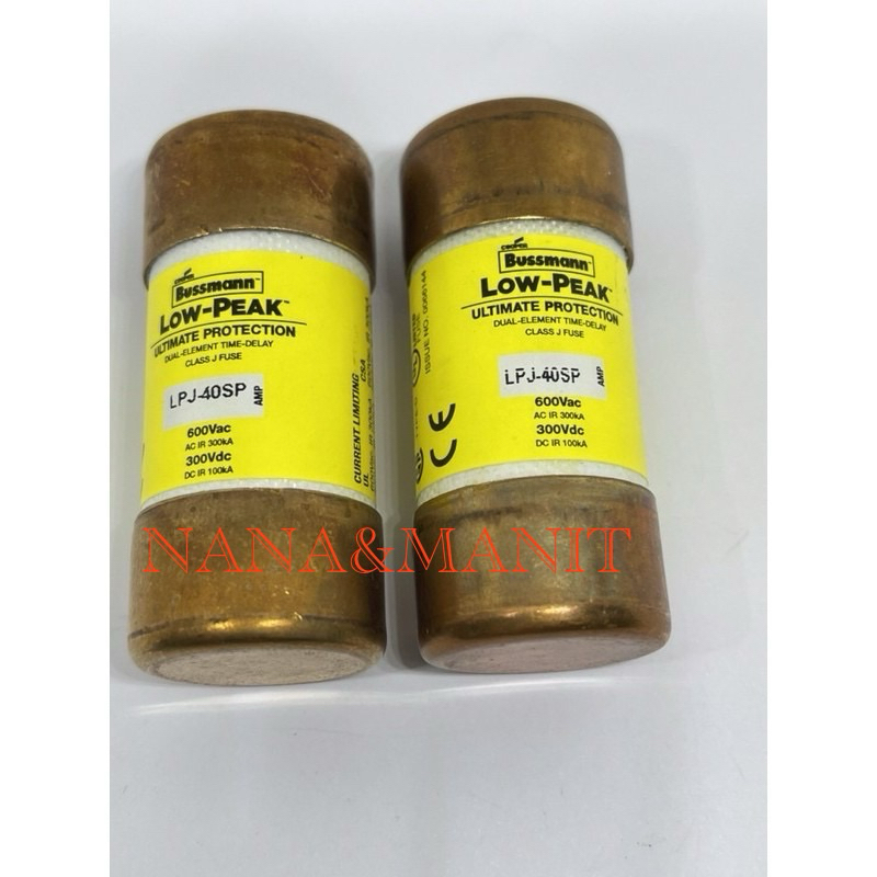 LPJ-40SP Fuses 600V 40A Dual Element Time Delay พร้อมส่งในไทย🇹🇭 ...