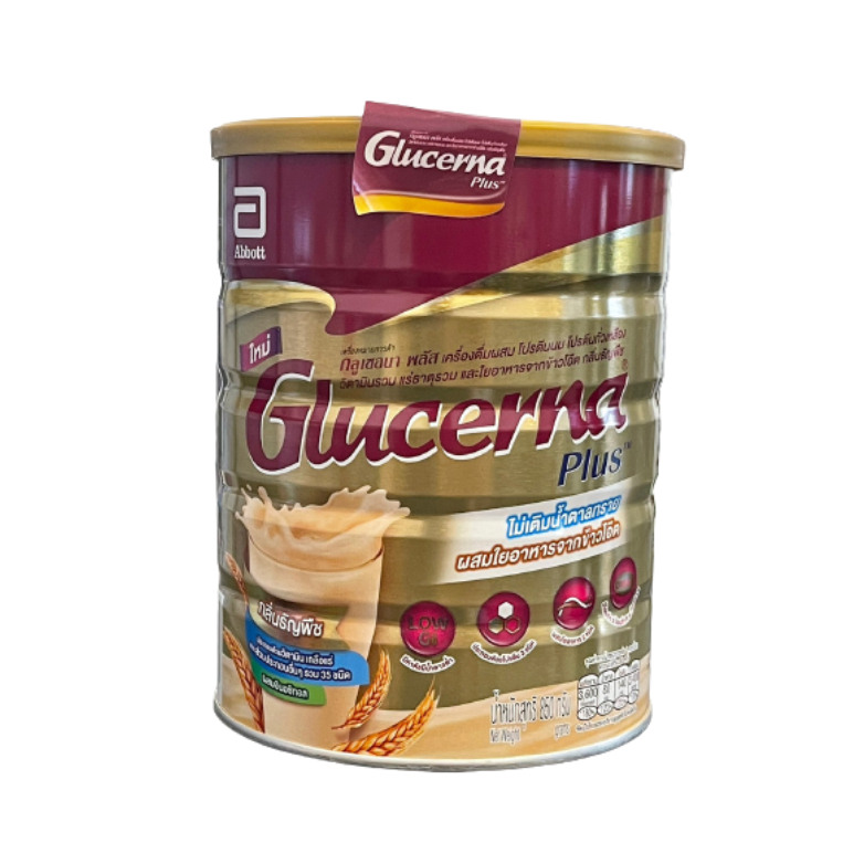 Glucerna Plus กลูเซอนา พลัส ธัญพืช 800 กรัม 1 กระป๋อง Glucerna Plus ...