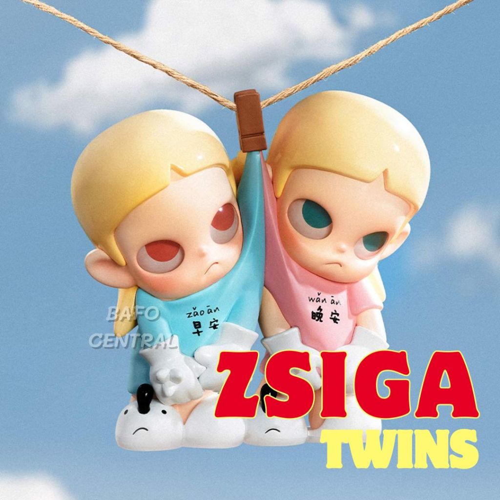 Live 20.00 ** Zsiga Twins Series Figures POP MART พร้อมส่ง | Shopee ...