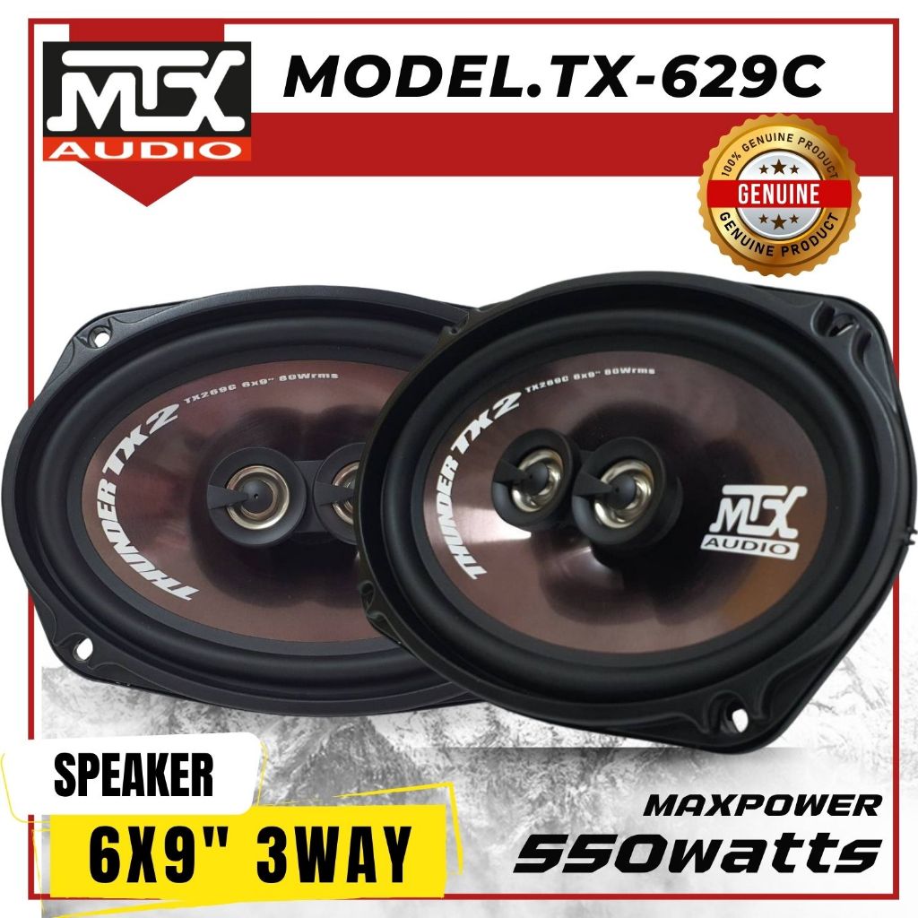 MTX-TX269C 3WAY 550 ลำโพงDMAX 6X9 นิ้ว ลำโพงหลังติดรถยนต์คู่หลัง รุ่นเบสหนัก 3ทาง ลำโพงค่ายฝั่ง ...